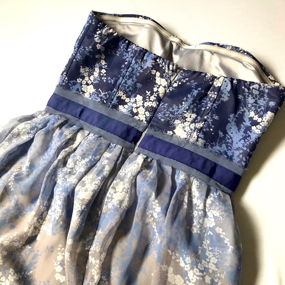 Minuet Petite | Dresses | Blue Moonscape Melodies Maxi Dress Sz S ...